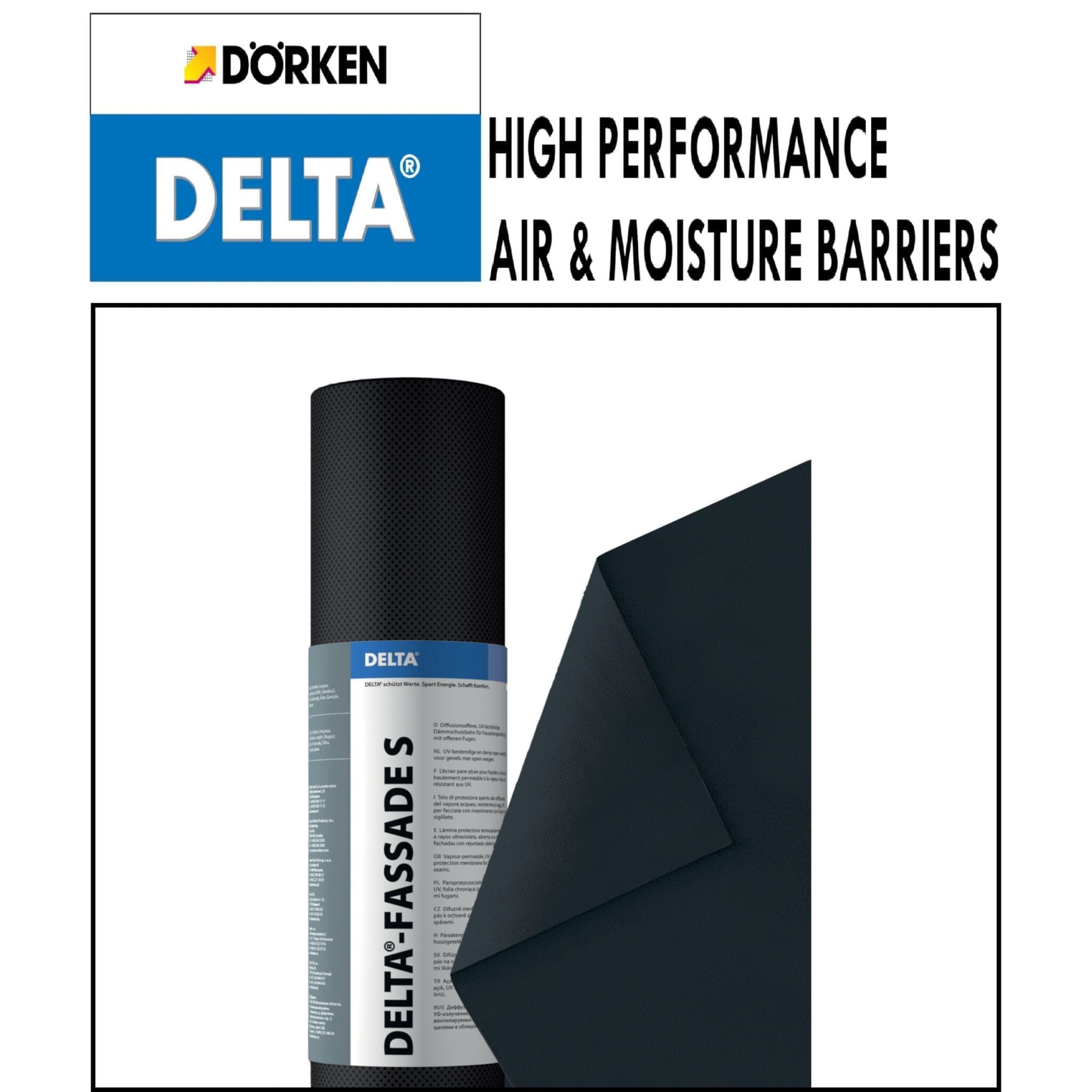 Delta® Fassade S Wall Assembly — Opened Joint Cladding, Steel Frame ...