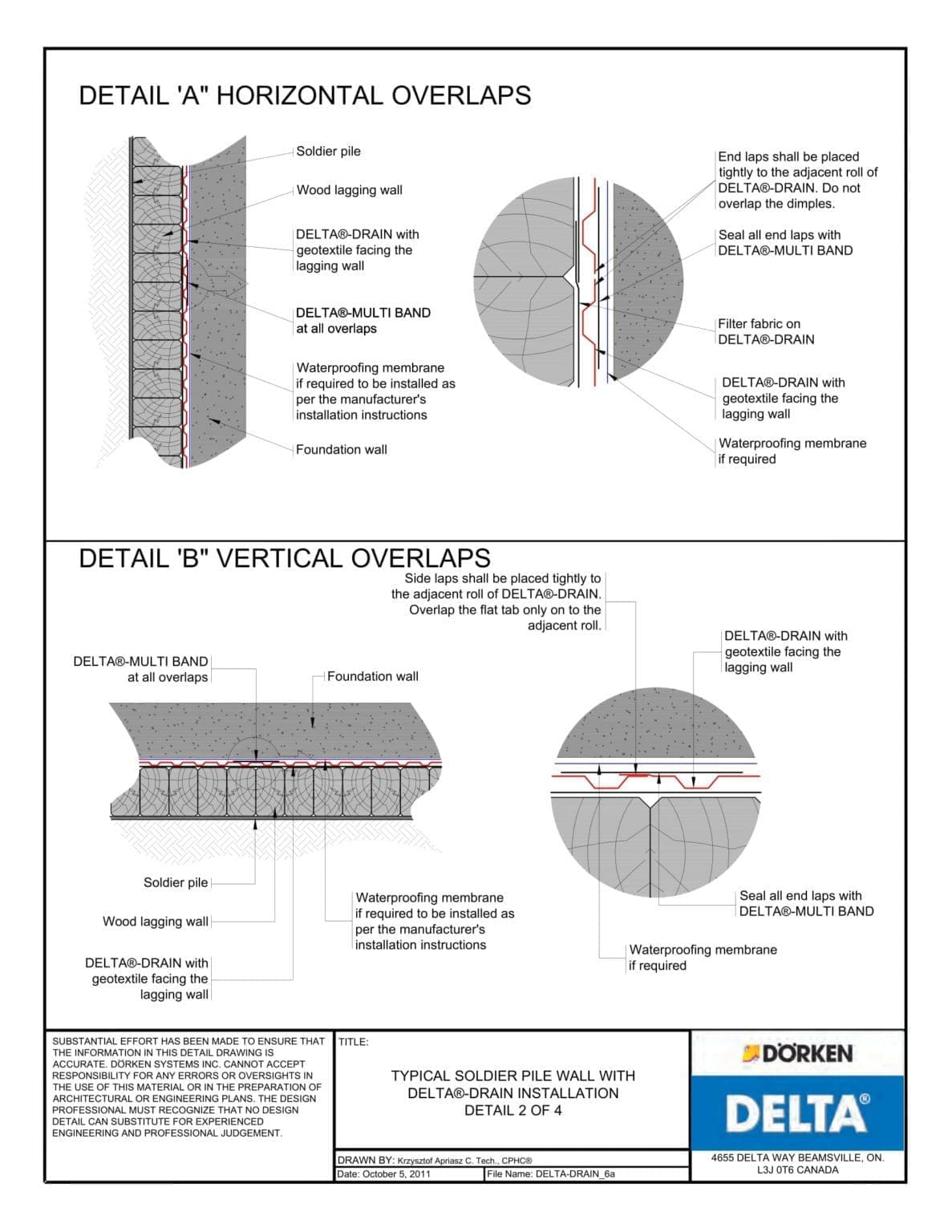 Delta® Drain -Soldier Pile Wall | Source 2050