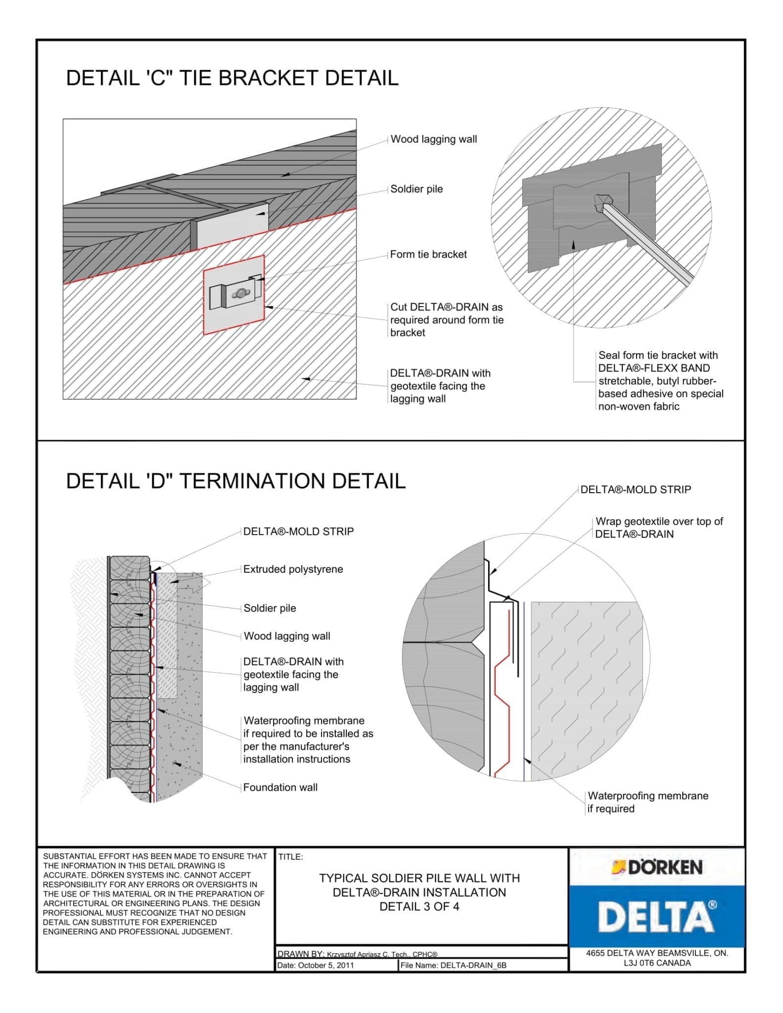 Delta® Drain -Soldier Pile Wall | Source 2050