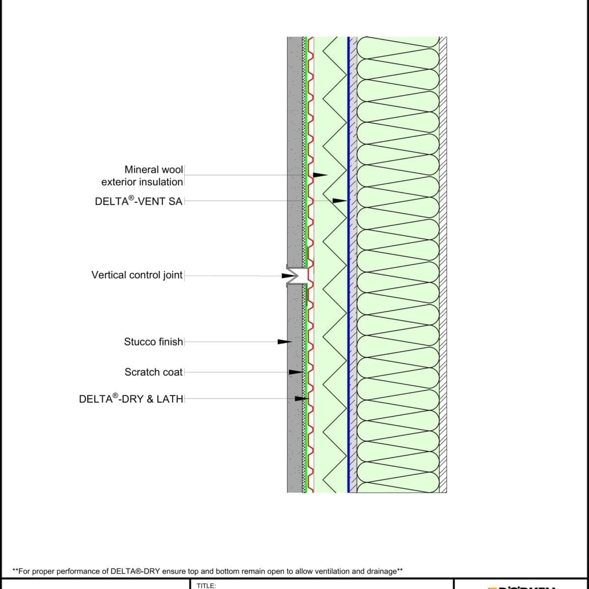 Delta® Dry and Lath with Exterior Insulation - Window Sill | Source 2050