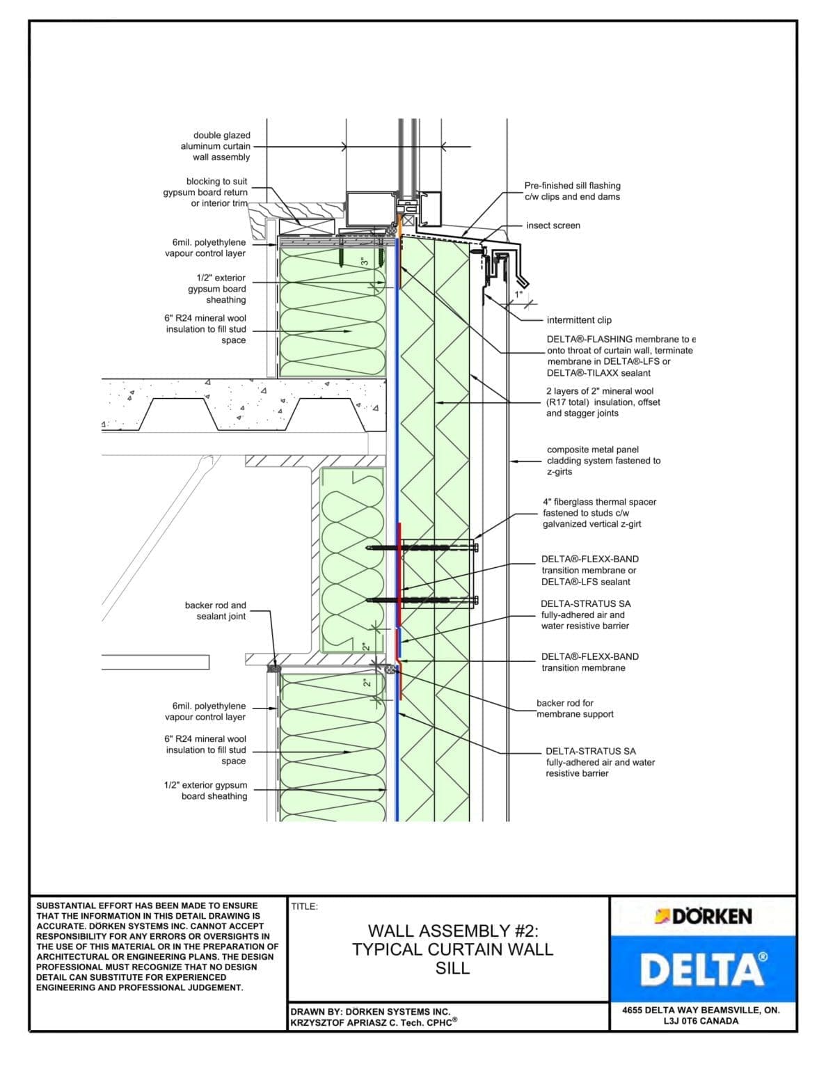 Delta® Stratus SA Wall Assembly - Light Cladding, Steel Frame, More ...