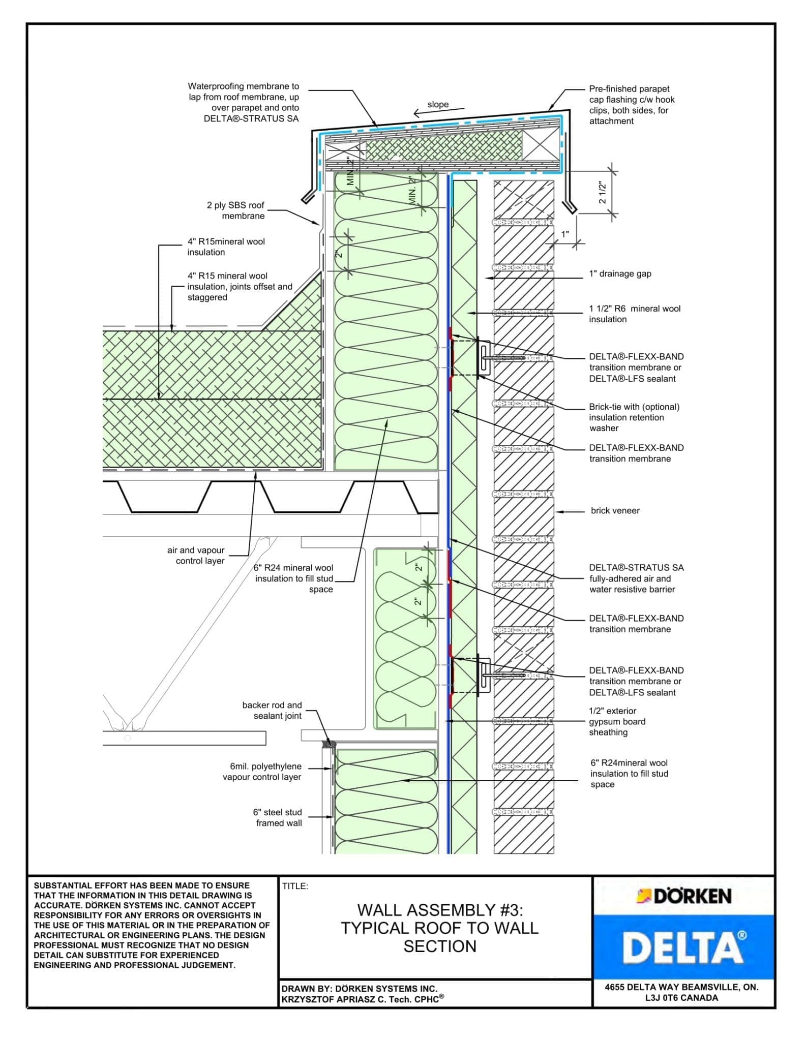 Delta® Stratus SA Wall Assembly - Heavy Cladding, Steel Frame, Less Than 2" Exterior Insulation ...