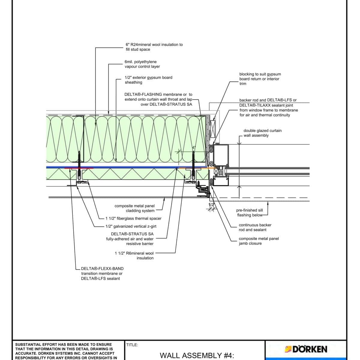 Delta® Stratus SA Wall Assembly — Light Cladding, Concrete Frame, Less ...