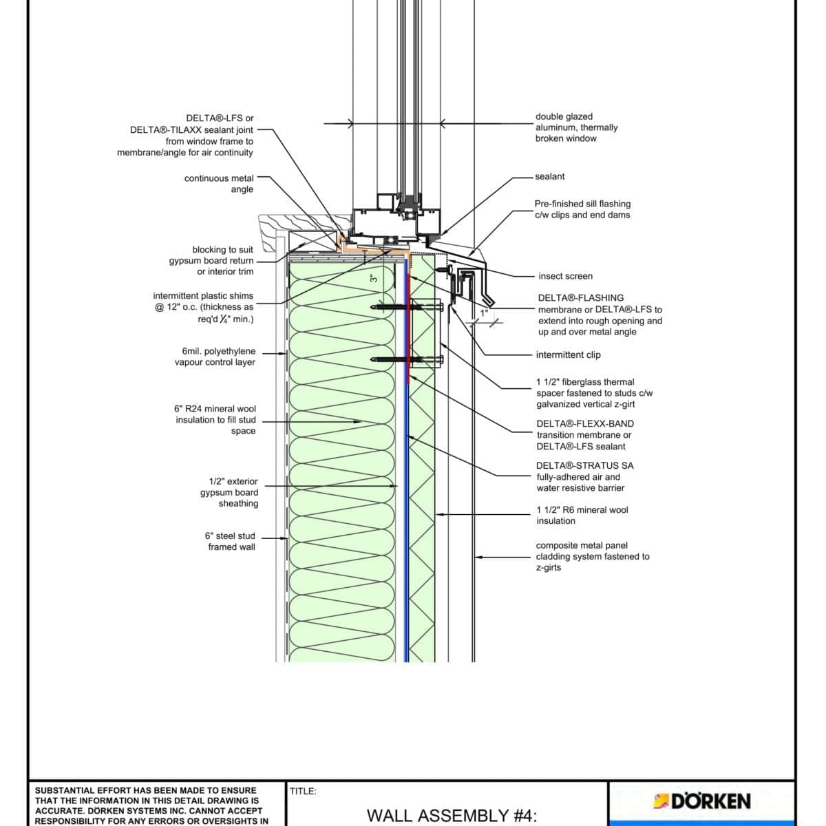 Delta® Stratus SA Wall Assembly – Light Cladding, Concrete Frame, Less ...