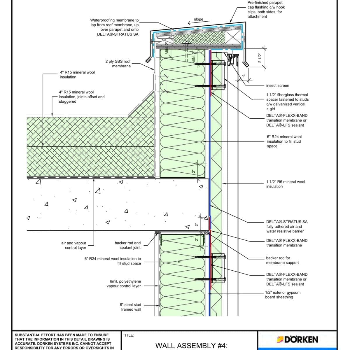 Delta® Stratus SA Wall Assembly — Light Cladding, Concrete Frame, Less ...