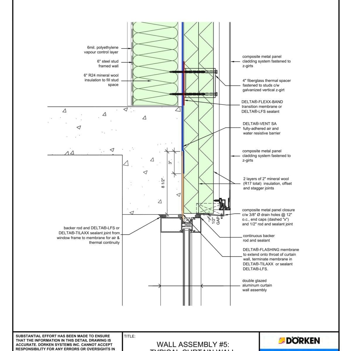Delta® Vent SA Wall Assembly — Light Cladding, Concrete Frame, More ...