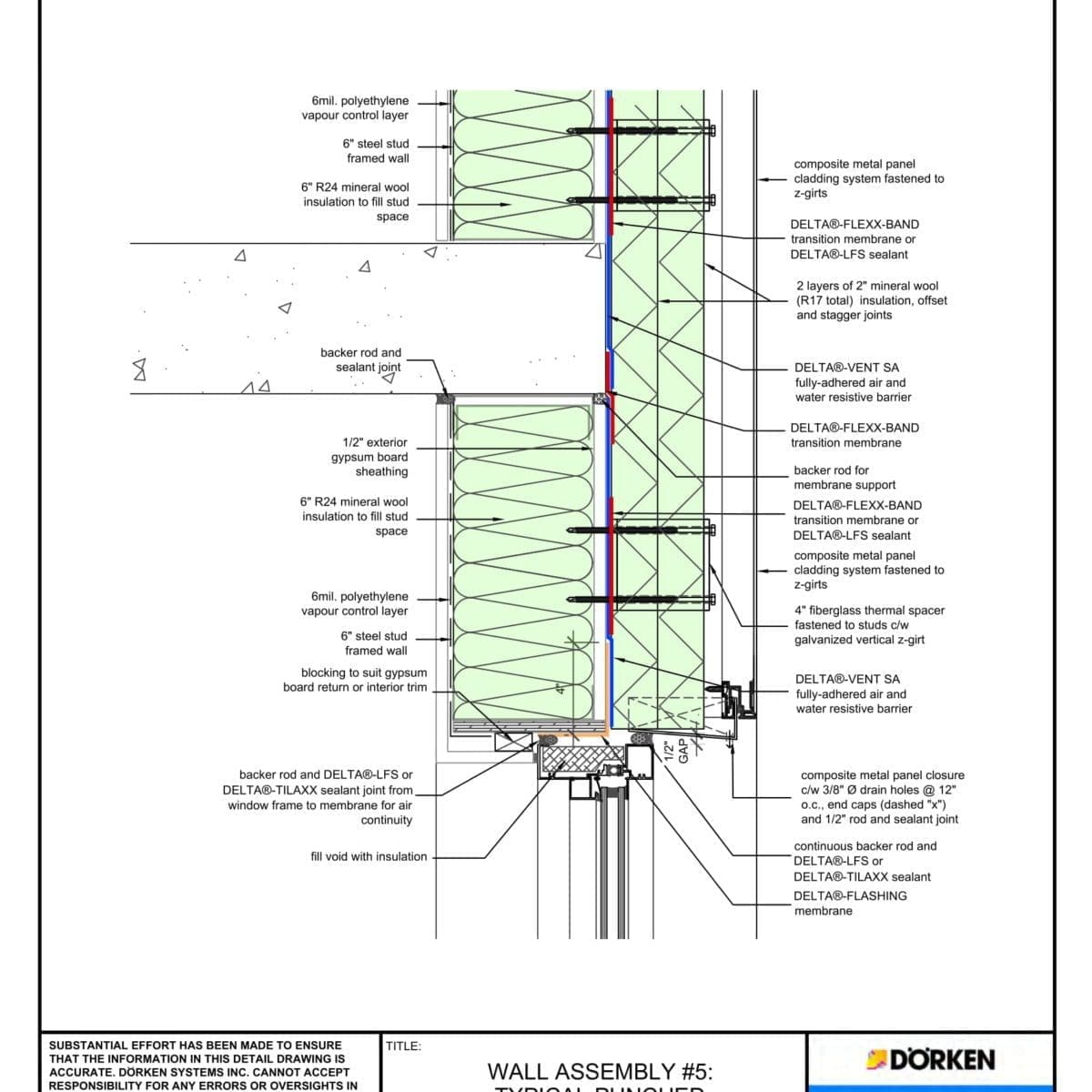 Delta® Vent SA Wall Assembly — Light Cladding, Concrete Frame, More ...