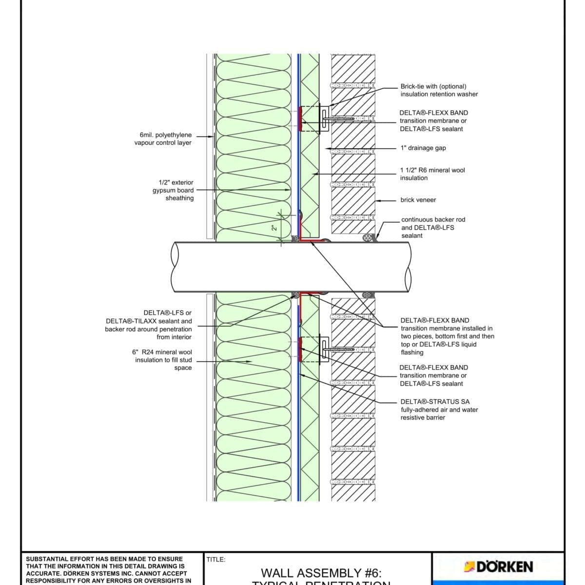 Delta® Stratus SA Wall Assembly — Heavy Cladding, Concrete Frame, Less ...