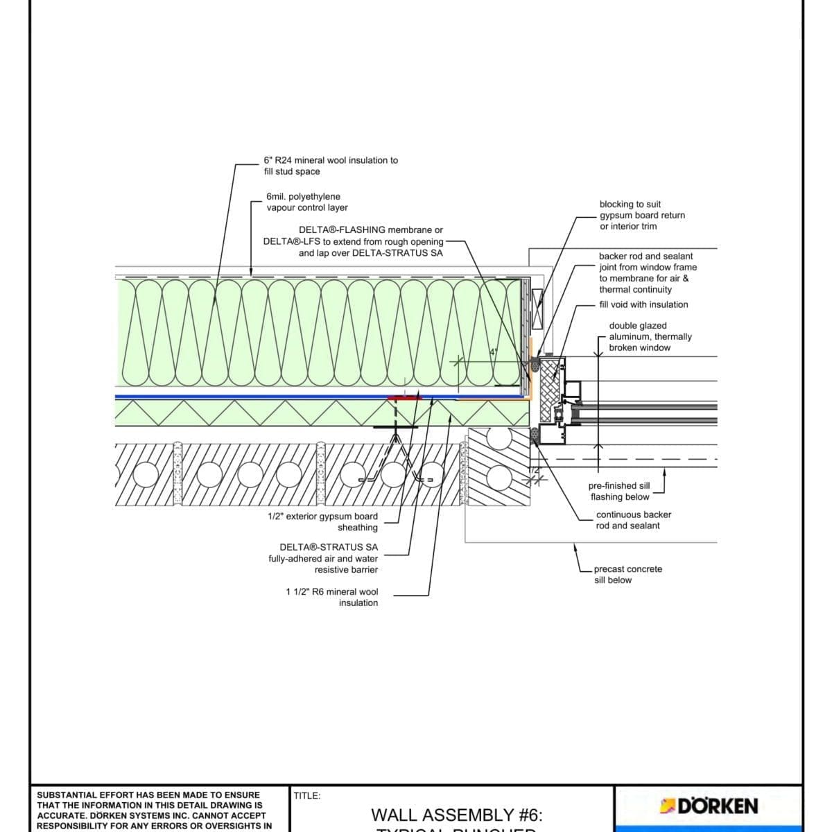Delta® Stratus SA Wall Assembly — Heavy Cladding, Concrete Frame, Less ...