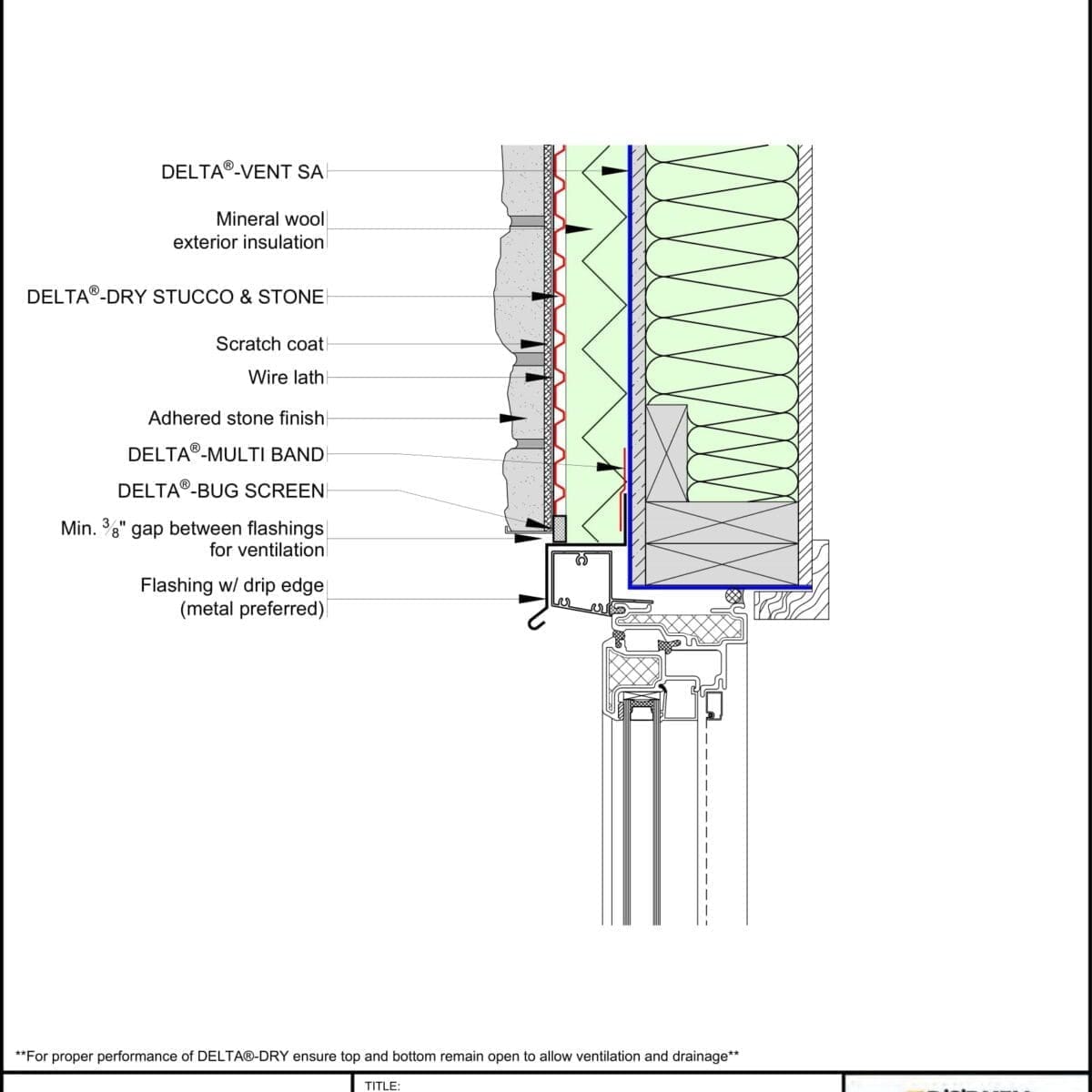 Delta® Dry Stucco and Stone Wall Assembly - Exterior Insulation ...
