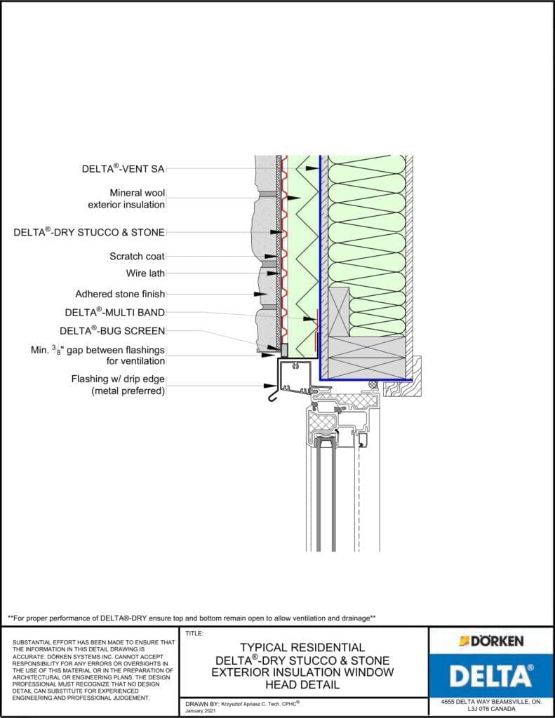 Delta® Dry Stucco and Stone Wall Assembly - Exterior Insulation ...